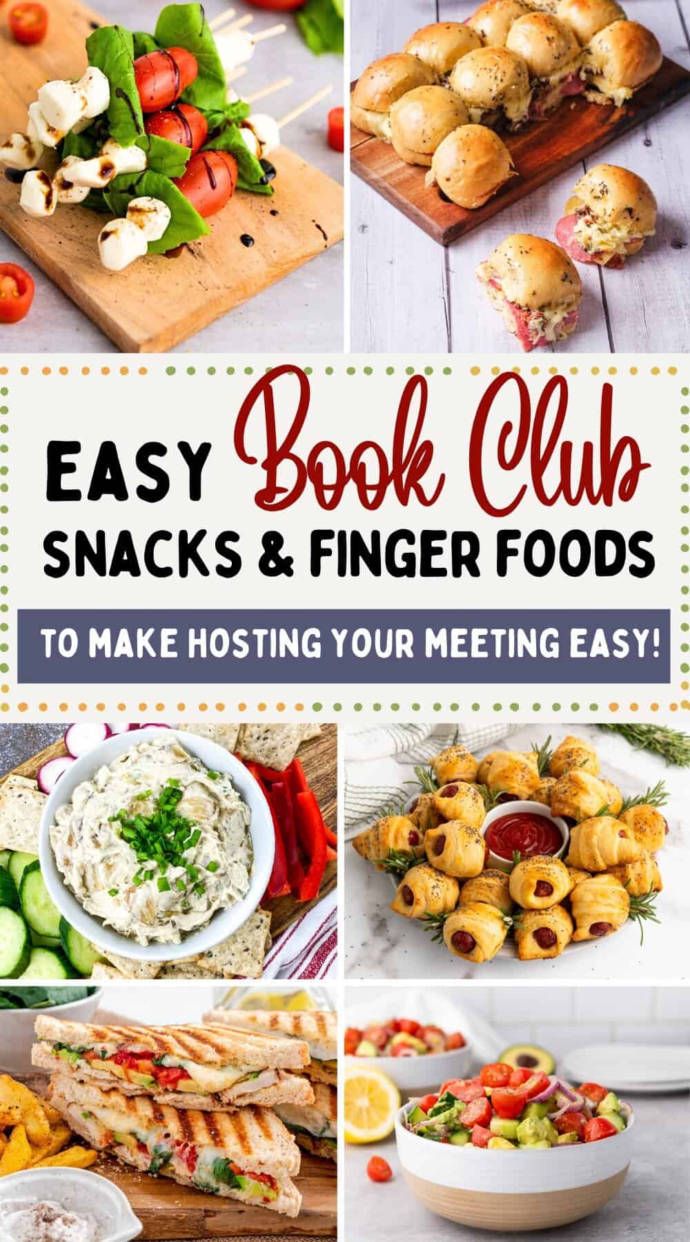 Book Club Snacks and Appetizers for Your Next Meeting